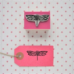 DRAGONFLY Stamp, Dragonfly Rubber Stamp for Card Making, Insect ...