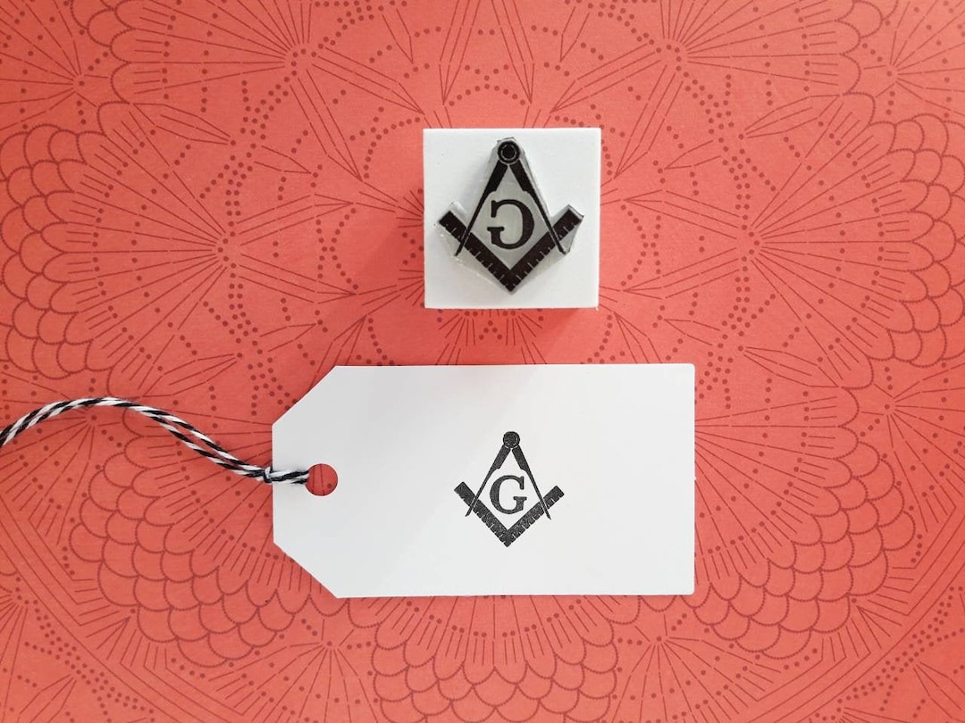 Freemason Rubber Stamp, Square and Compass Stamp, Masonic Lodge Diary ...