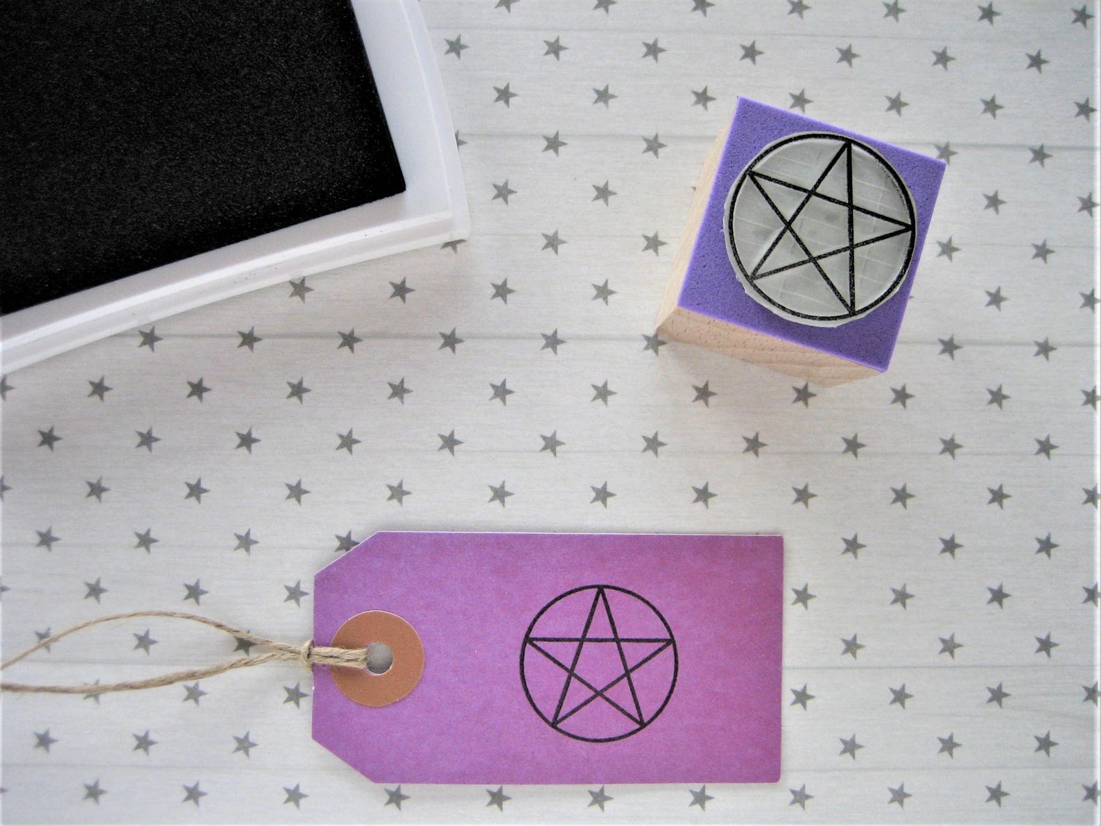 SALEM CROSS STAMP Witch Gift Salem 1692 Wiccan Symbol Gift - Etsy
