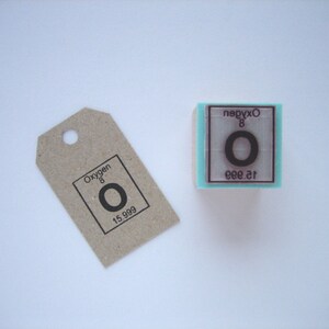 OXYGEN Rubber Stamp. Periodic Table Stamp. Oxygen Symbol Stamp. Oxygen ...
