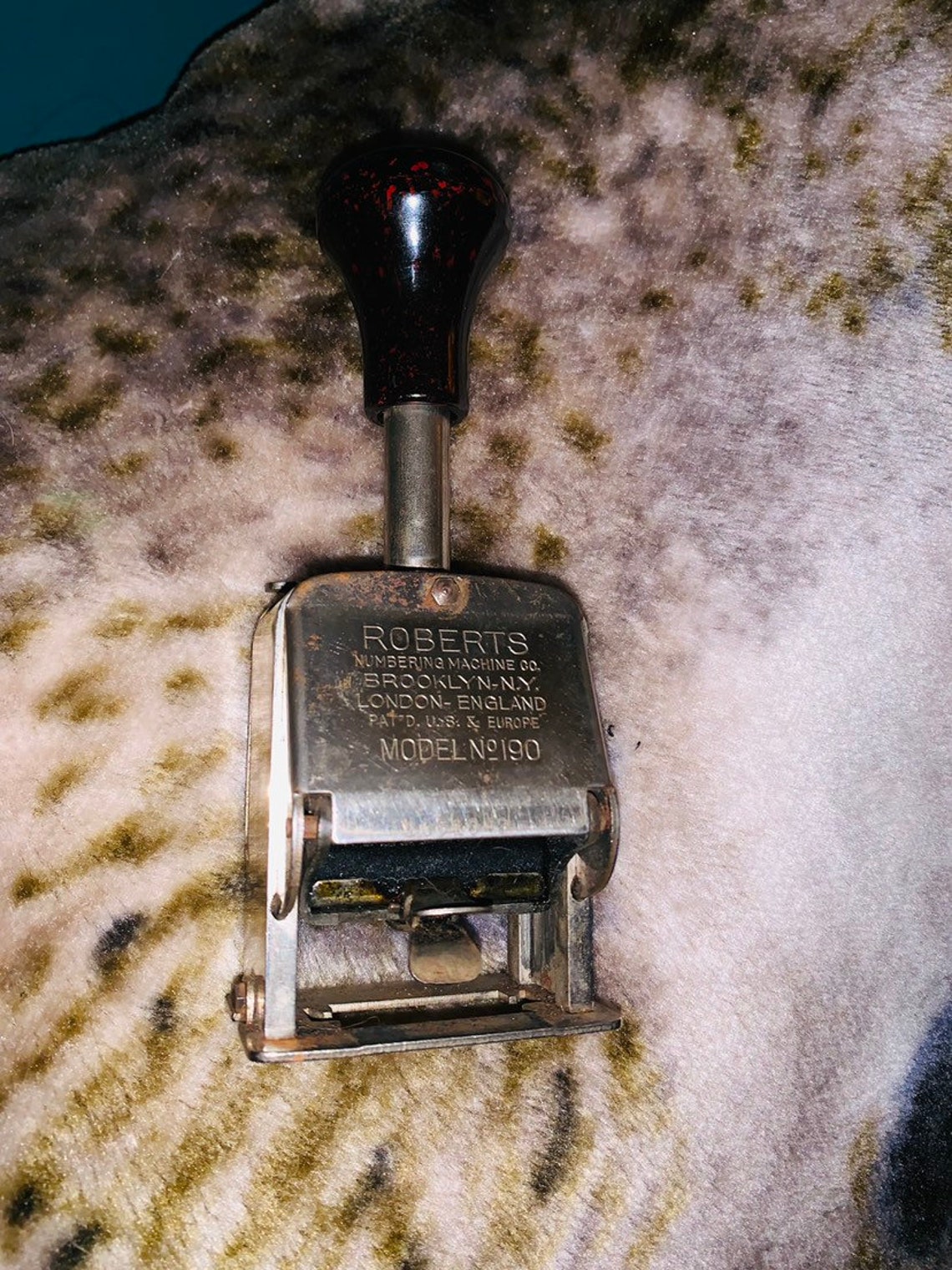 Vintage Roberts Numbering Machine Model 190 | Etsy