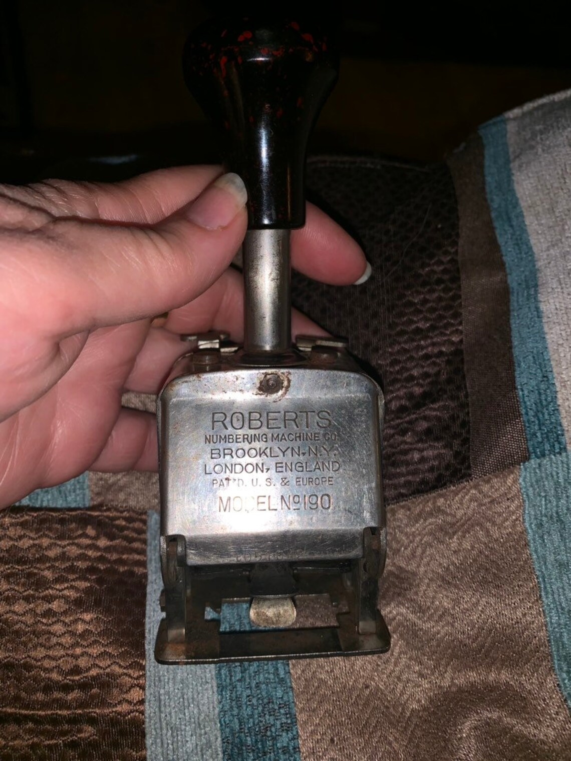 Vintage Roberts Numbering Machine Model 190 | Etsy