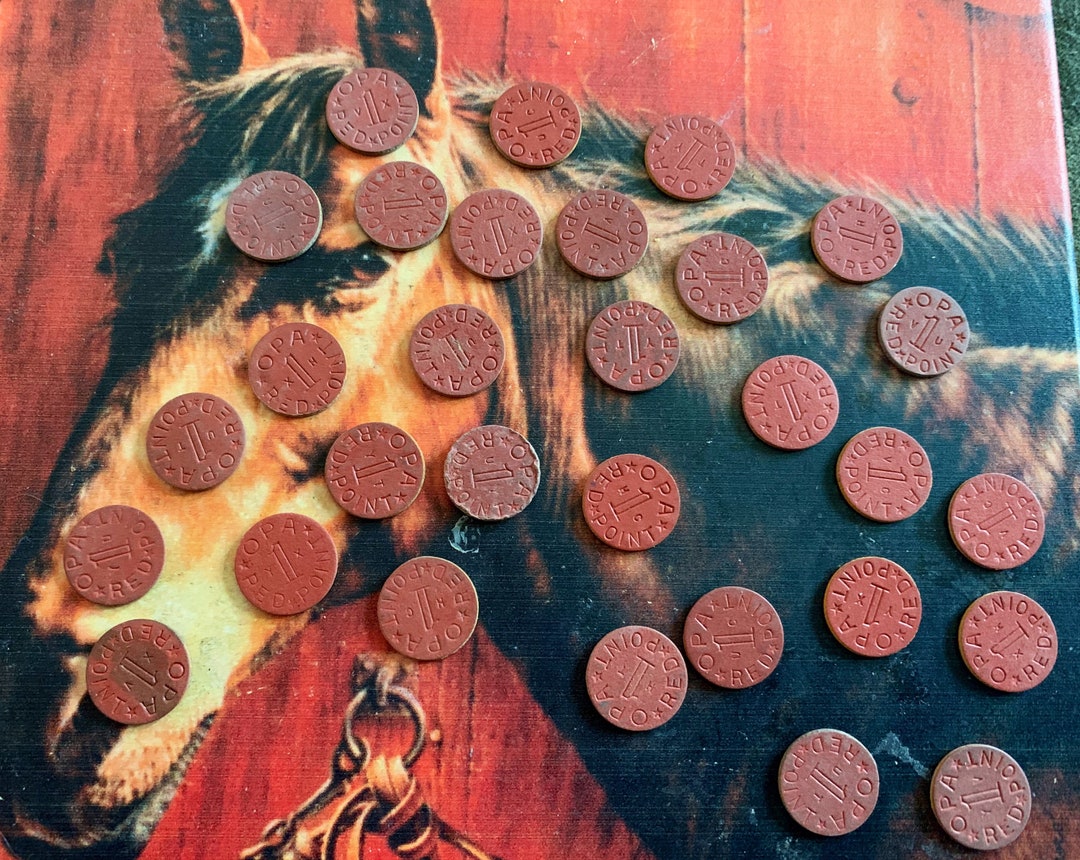 Random Ten Pieces of Red OPA Coins/tokens From the Great Depression! - Etsy