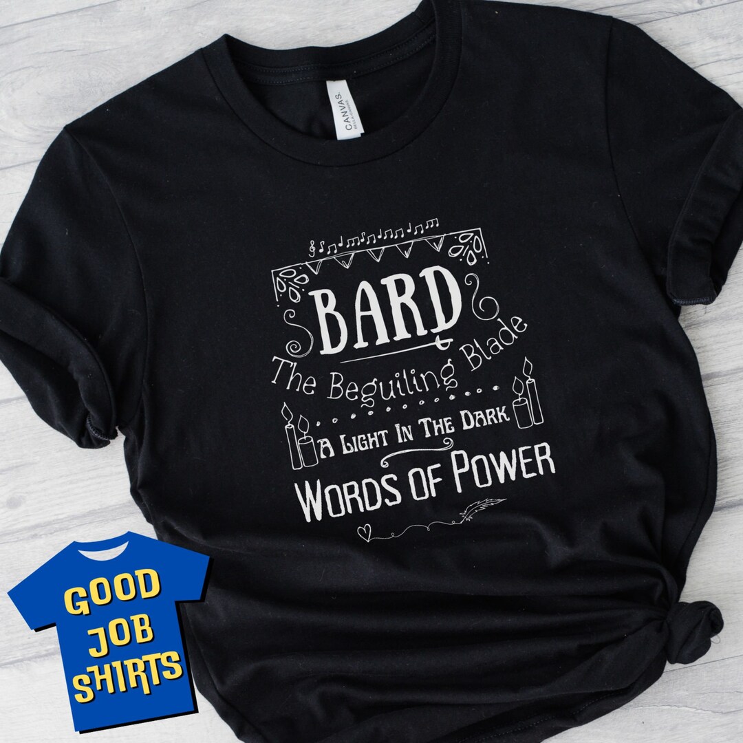 Dnd Bard Shirt for Dnd Group Shirts, DM Gift, D&D Player Gifts, Dnd T ...