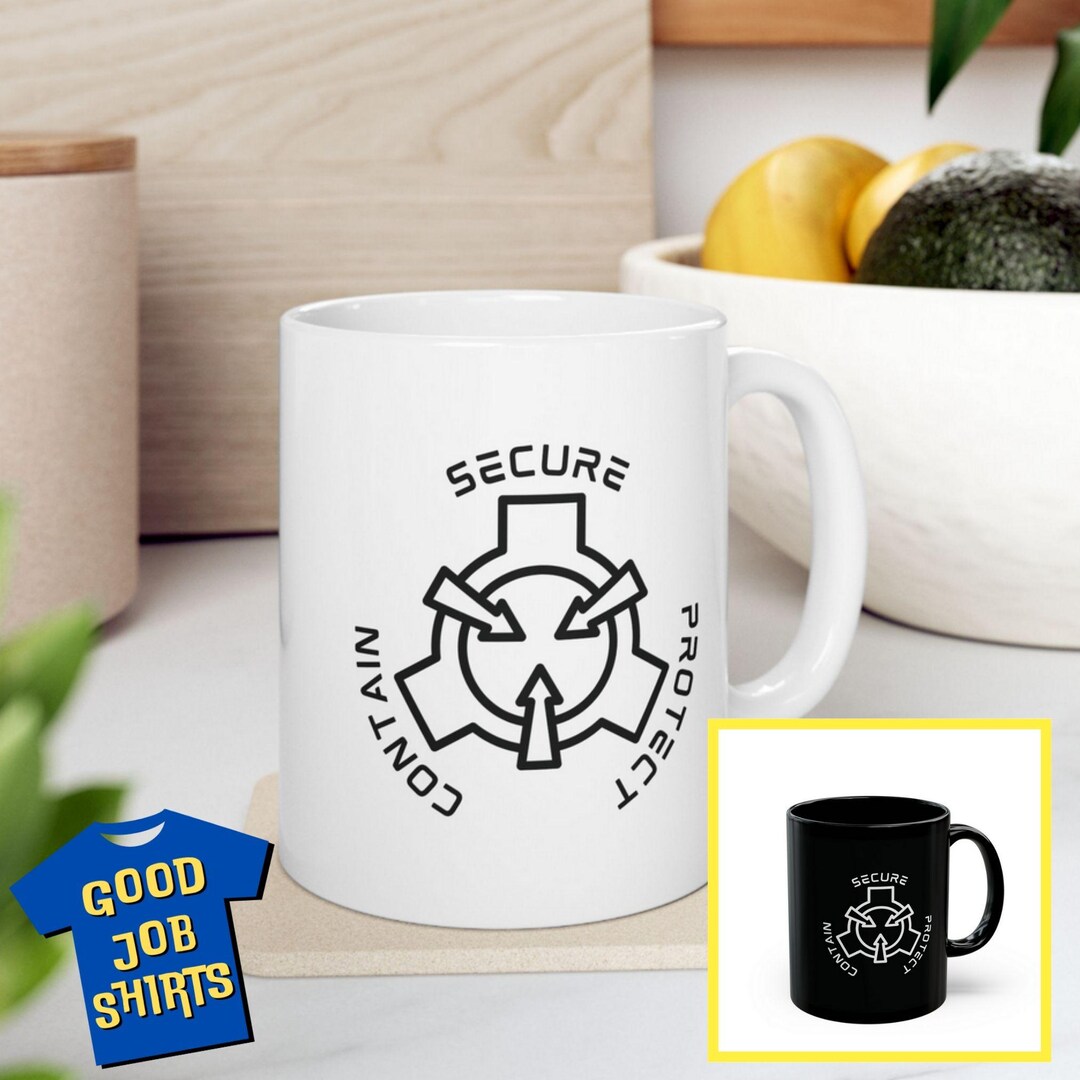SCP Foundation Logo Mug, Funny Birthday Gift, Cosmic Horror Gaming ...