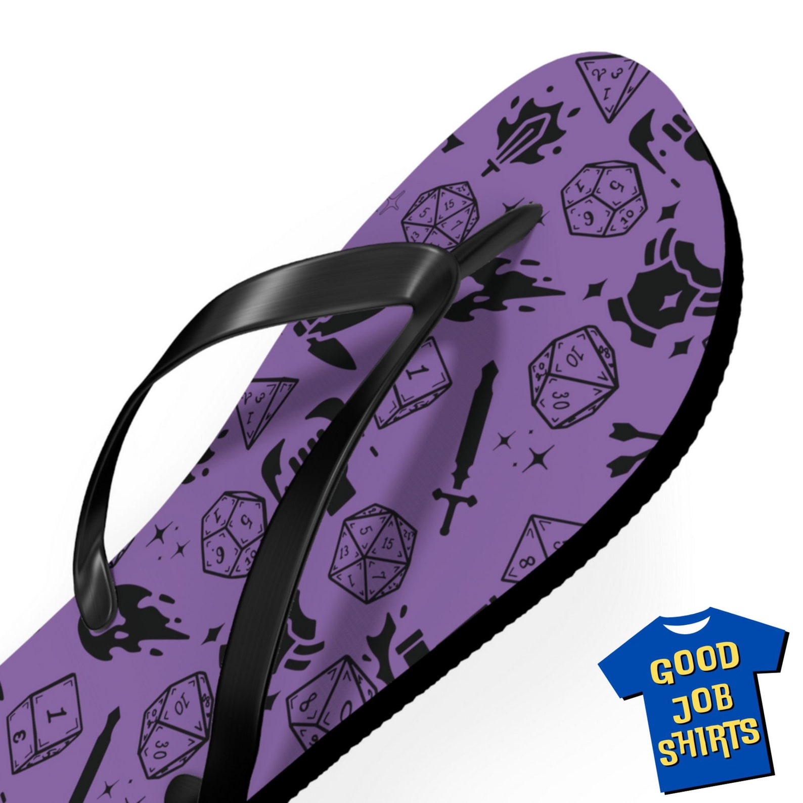 Dnd Shoes for Vacation, Dnd Flip Flops for Beach or Pool, Casual ...