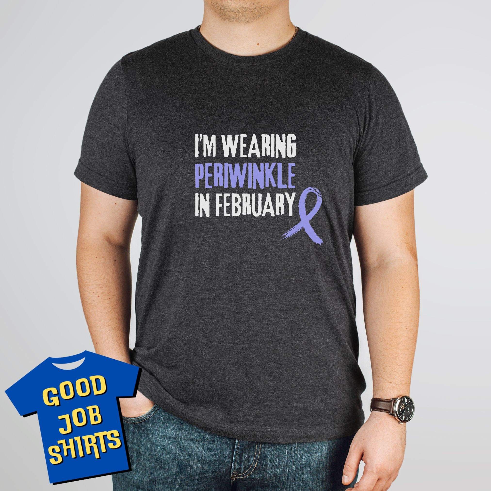 Eating Disorders Awareness Shirt With Periwinkle Ribbon, Bulimia ...