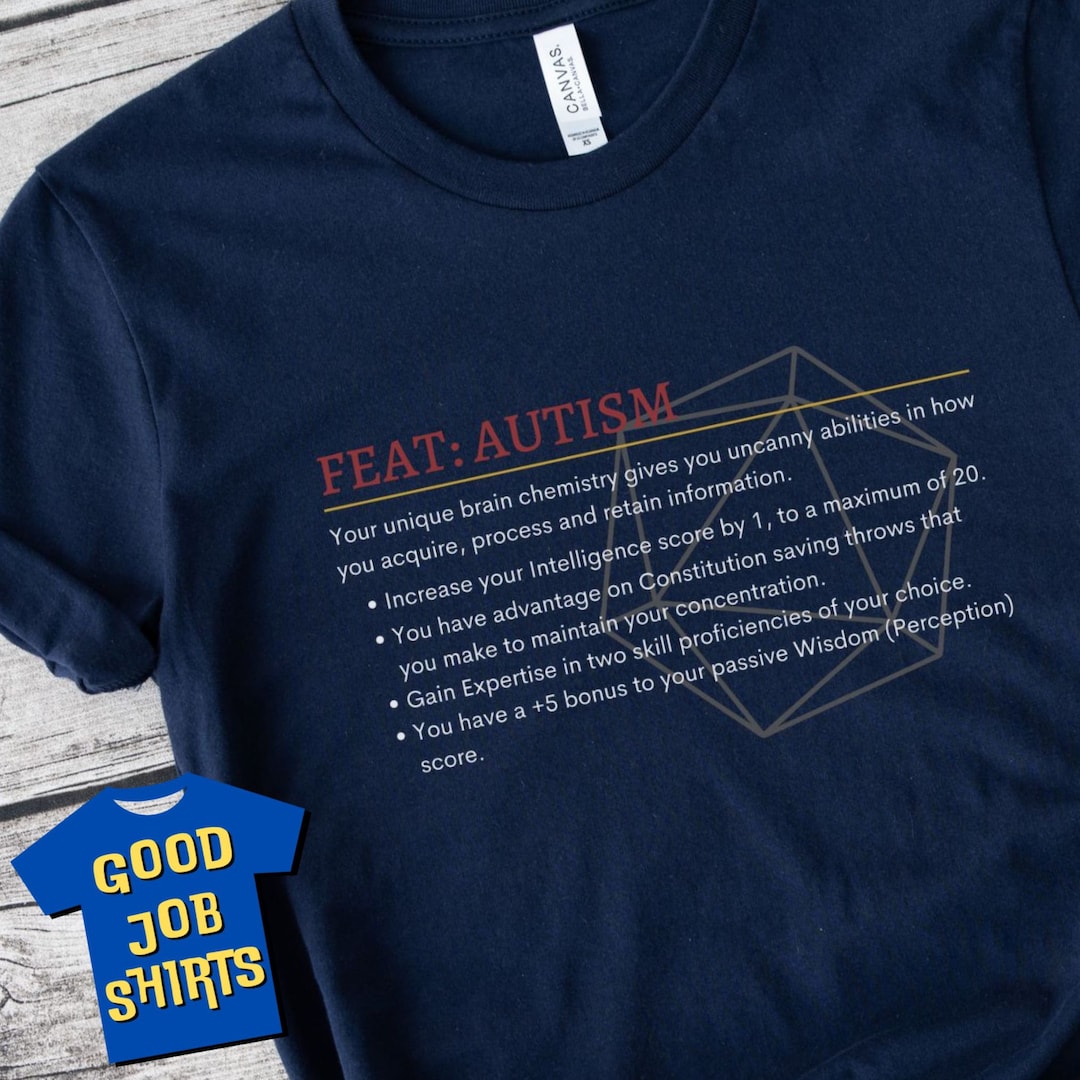 Dnd Shirt for Autistic Players Autism Awareness Celebrate ...