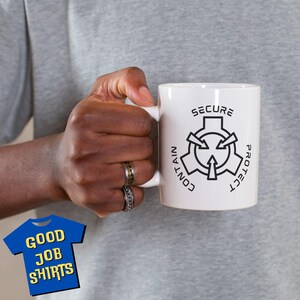 SCP Foundation Logo Mug, Funny Birthday Gift, Cosmic Horror Gaming ...