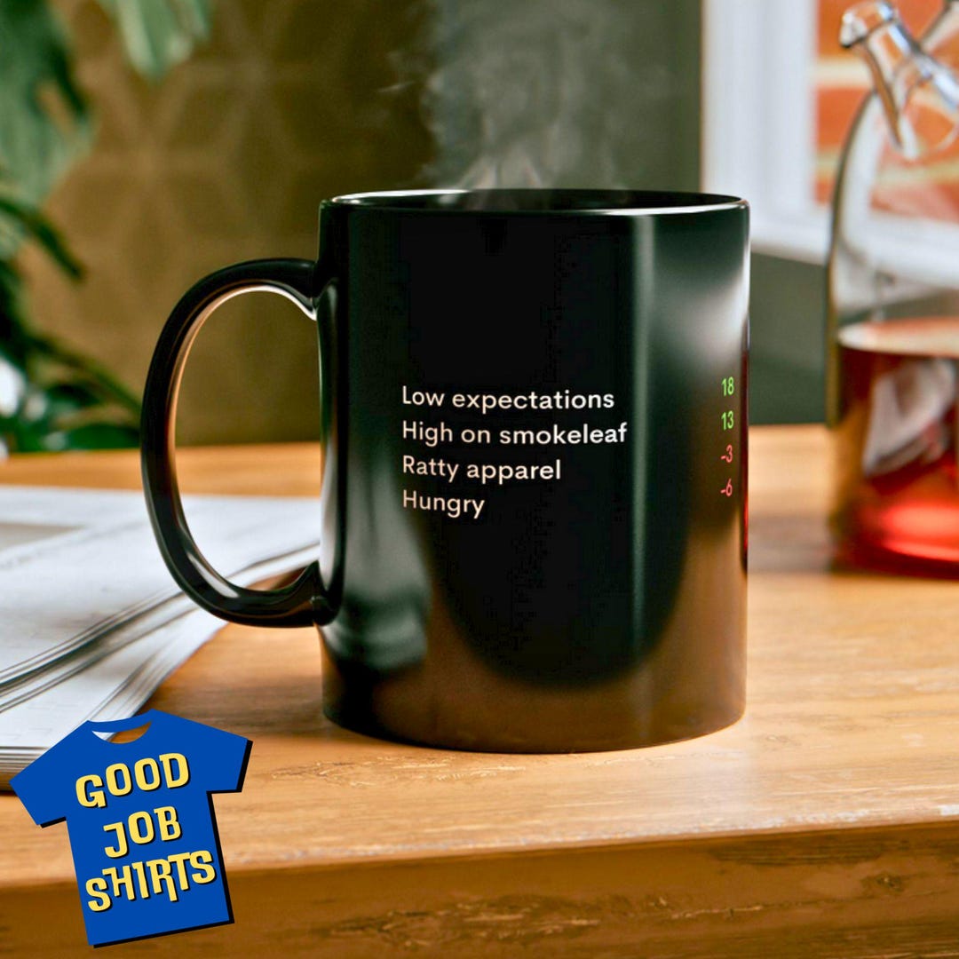 High on Smokeleaf Black Rimworld Mug, Rim World Player Gift, Video ...
