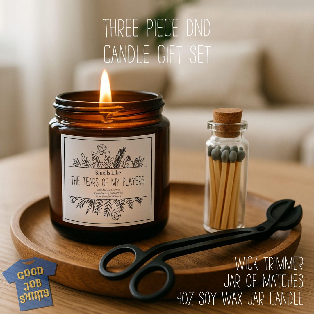 3-piece Dnd Candle Gift Set: Dungeons and Dragons Candle, Trimmer ...