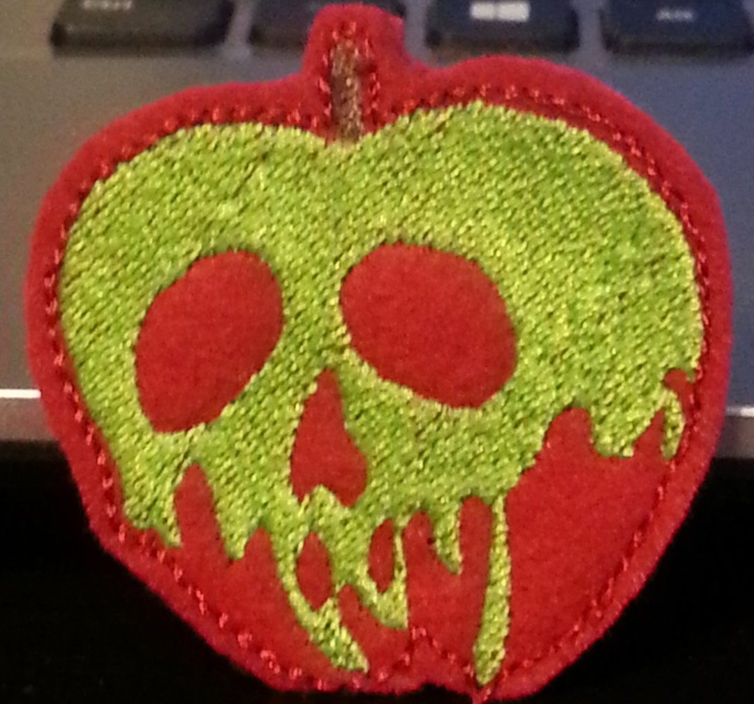 Poisoned Apple Feltie Machine Embroidery Design 4 SIZES!!!!!!! - Etsy