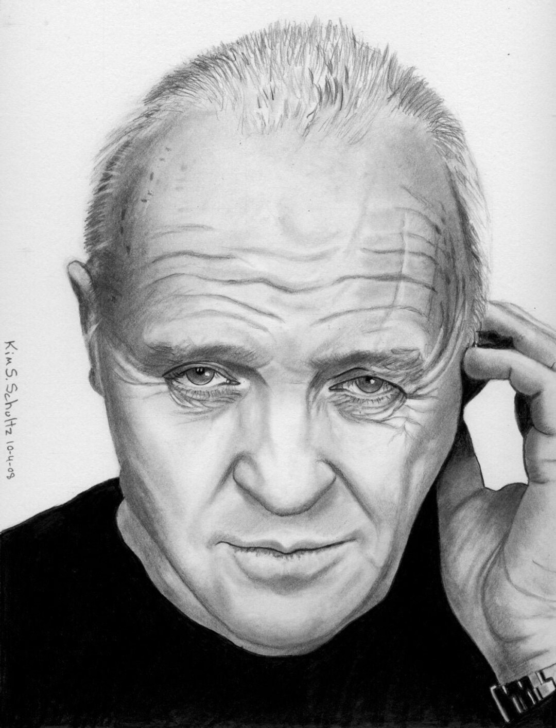 Original Drawing of Actor Anthony Hopkins - Etsy