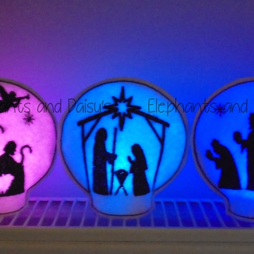 Nativity Tea Light Set Design File. - Etsy