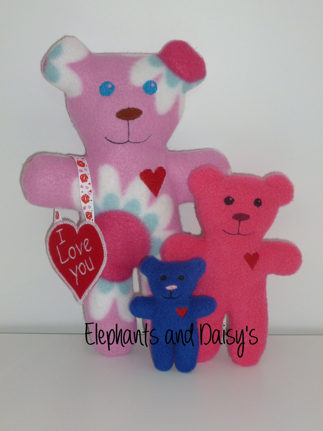 Teddy With Heart Stuffies Toy Embroidery Design File - Etsy