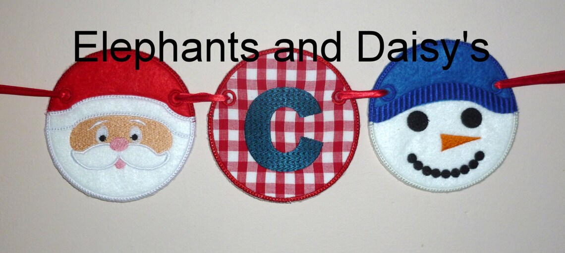 Gingerbread man Face Banner Embroidery Design files | Etsy