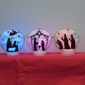 Nativity Tea Light Set Design File. - Etsy