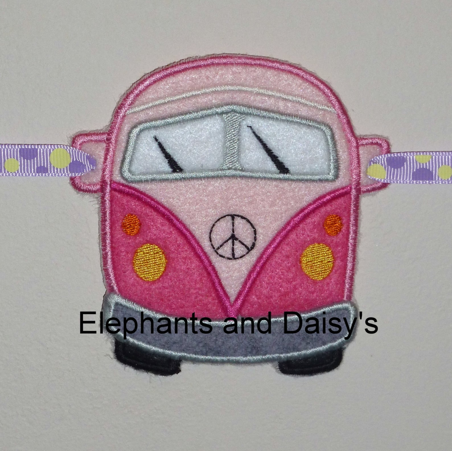 Camper Van Banner 5 Inch Embroidery Design File. - Etsy
