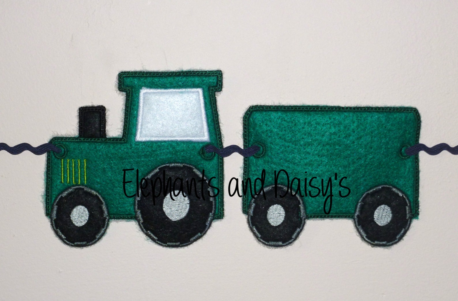 Tractor and Trailer Banner 5 Inch Embroidery Design Files. - Etsy