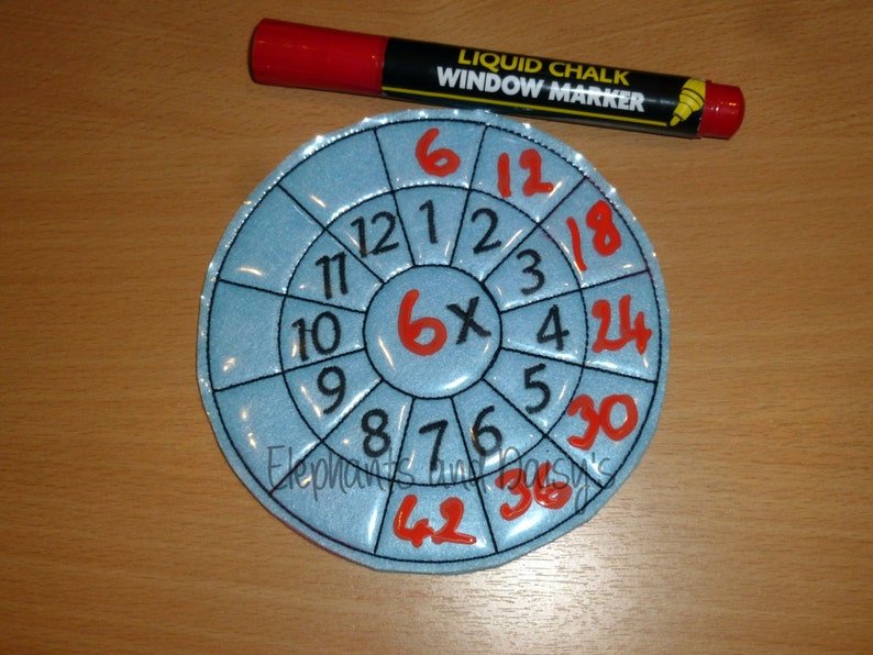 Times Table Wheel Embroidery Design File - Etsy UK
