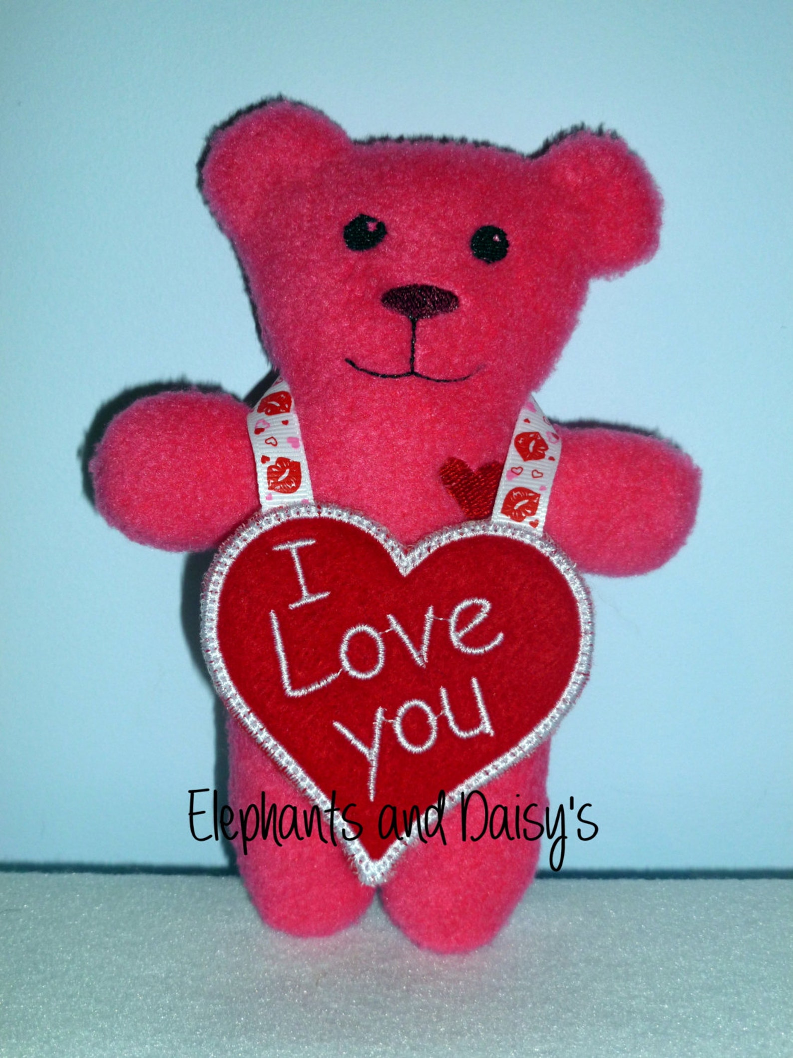 Teddy with Heart Stuffies Toy Embroidery design file | Etsy