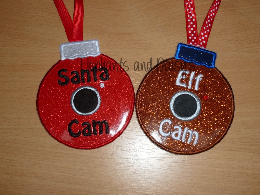 Santa Cam and Elf Cam Embroidery Design File - Etsy