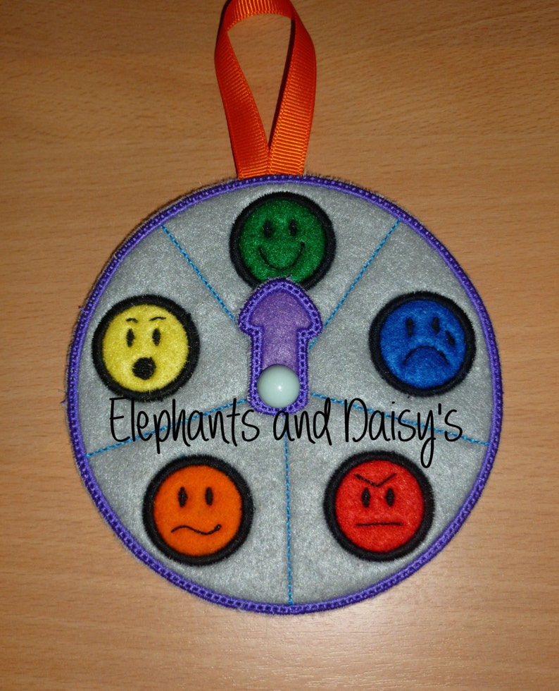 Feelings Clock Embroidery Design File - Etsy