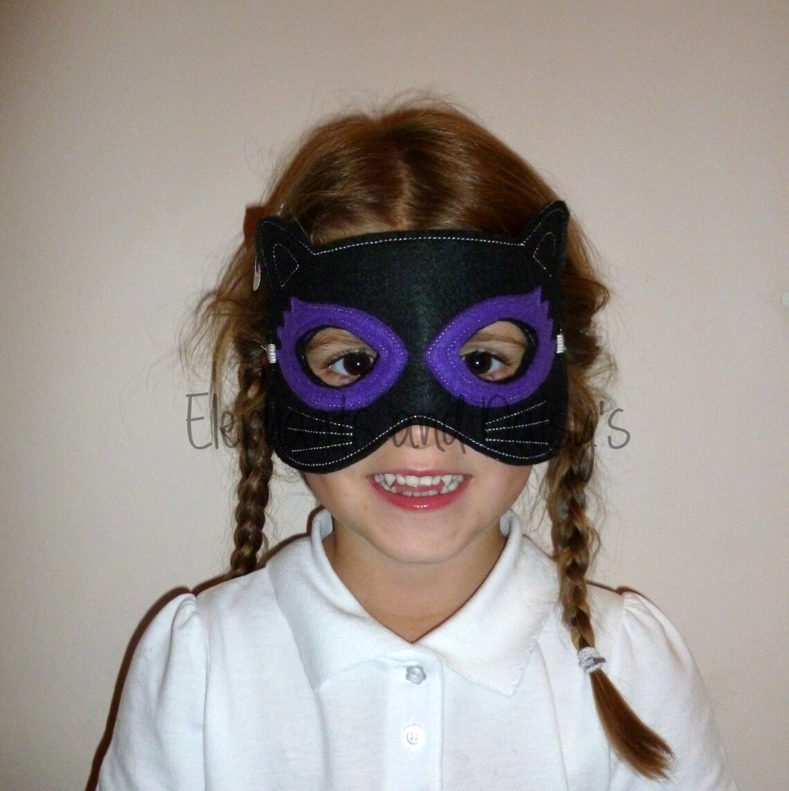 Black Cat Mask Design File 5x7 - Etsy