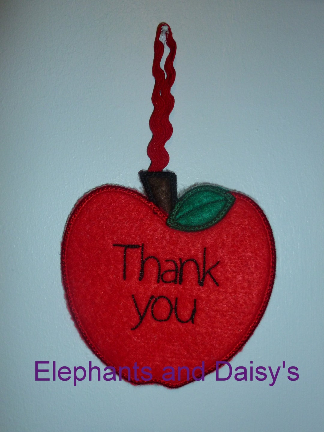 Teacher Thank You Apple Embroidery Design File. - Etsy