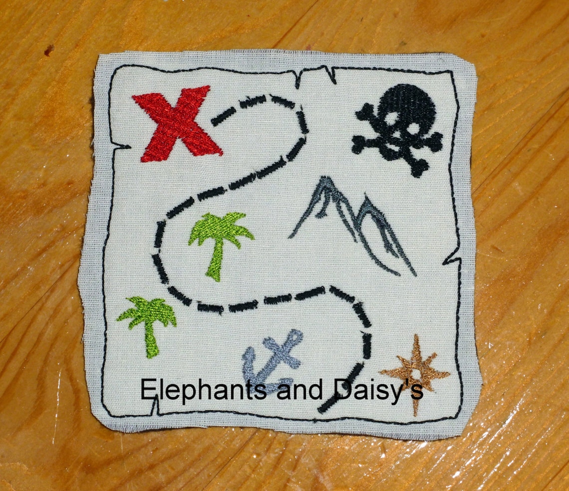 Pirate Treasure Map Design File - Etsy