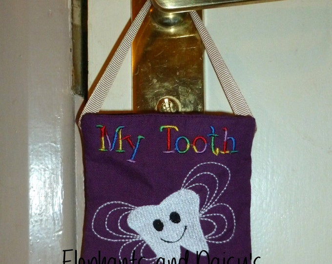 ITH Tooth Pocket Embroidery Design File Tooth Pocket Design ITH Tooth ...