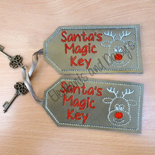 Santa's Magic Key for Our Home With No Chimney Door - Etsy