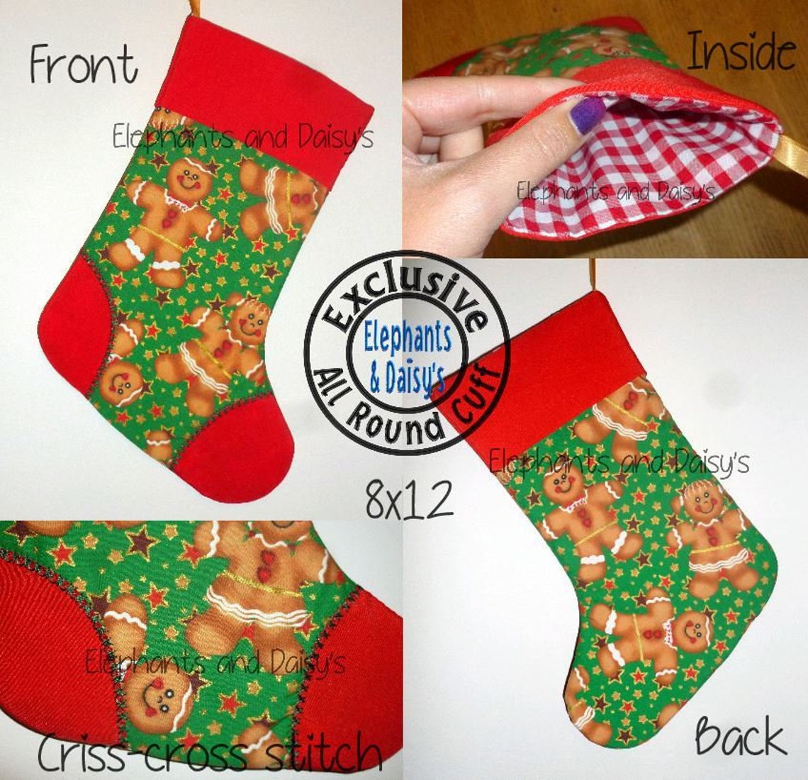 Criss-cross Toe Stocking With All Round Cuff Design File | Etsy