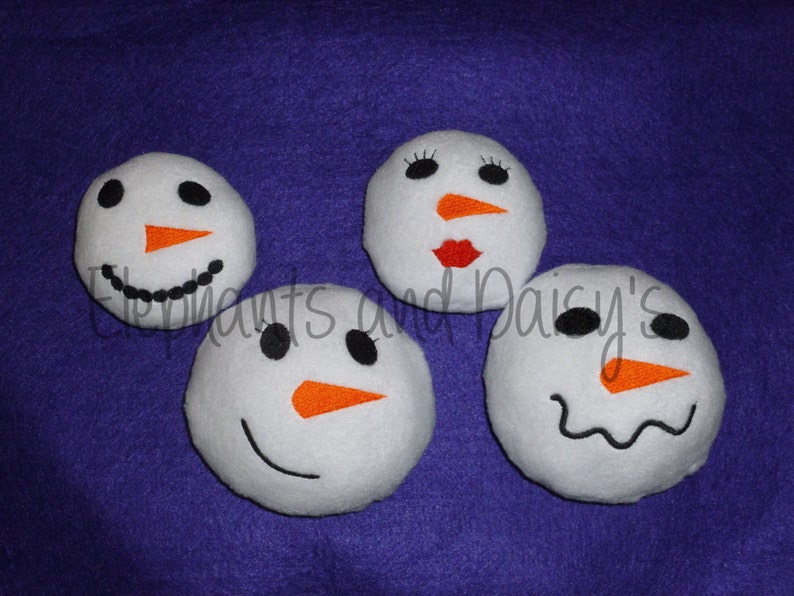 Snowballs Embroidery Design File - Etsy