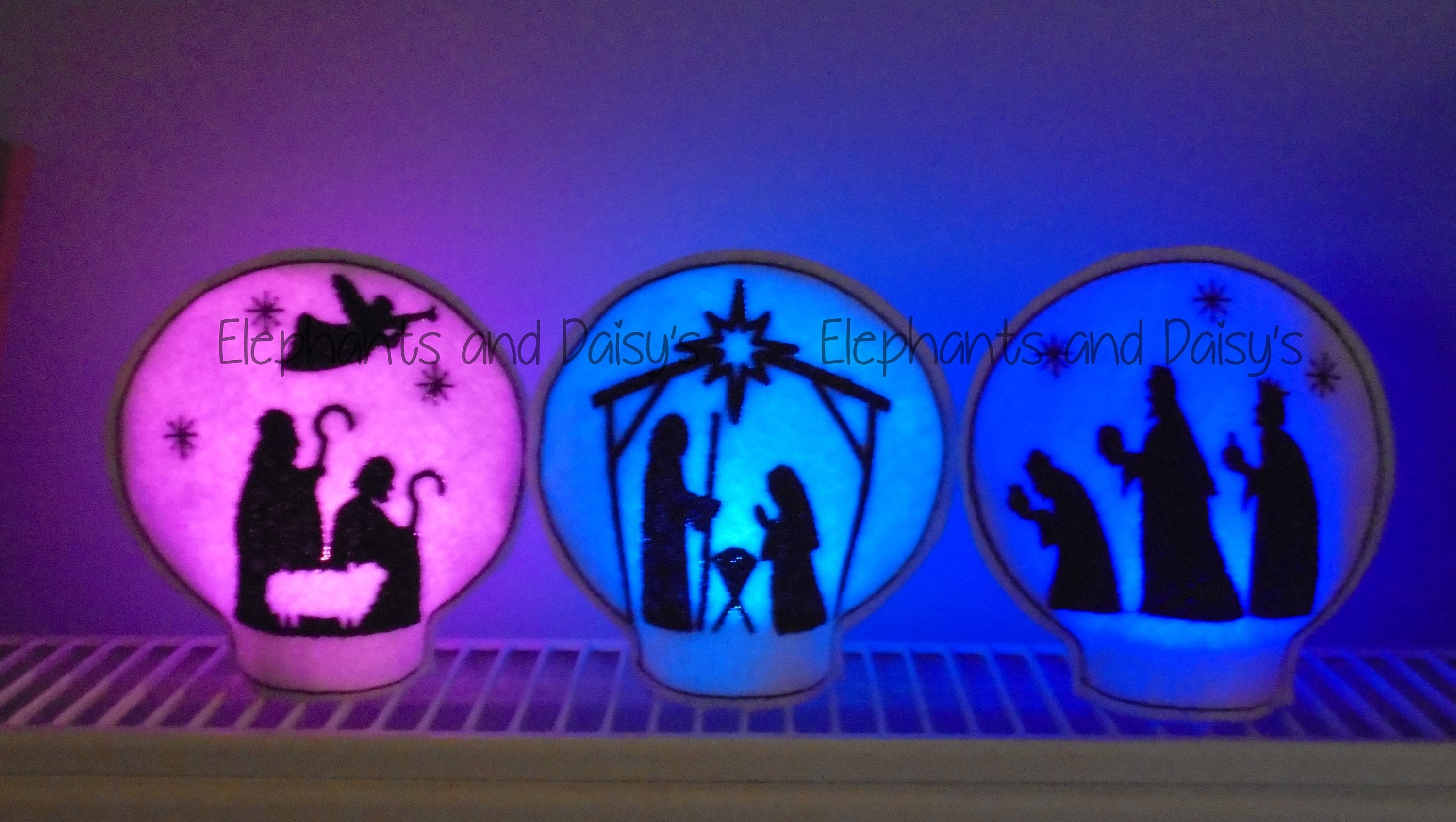 Nativity Tea Light Set Design File. - Etsy