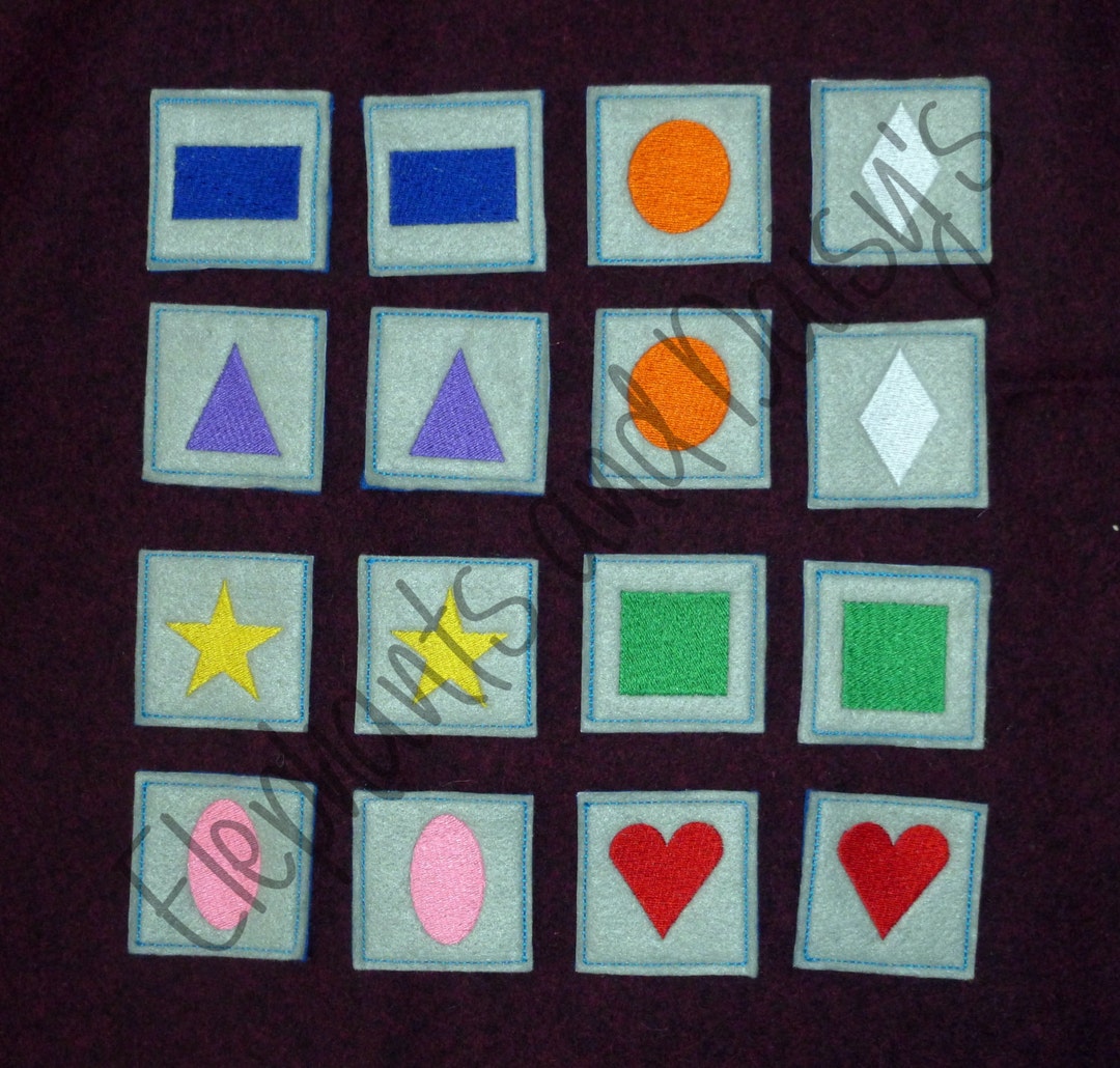 Matching Pairs Set Embroidery Design File - Etsy