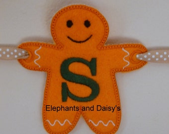 Gingerbread Man Banner - Etsy