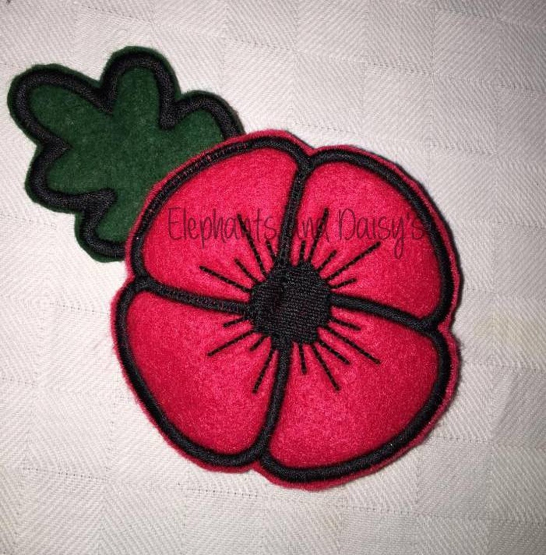 Poppy Embroidery Design File. - Etsy