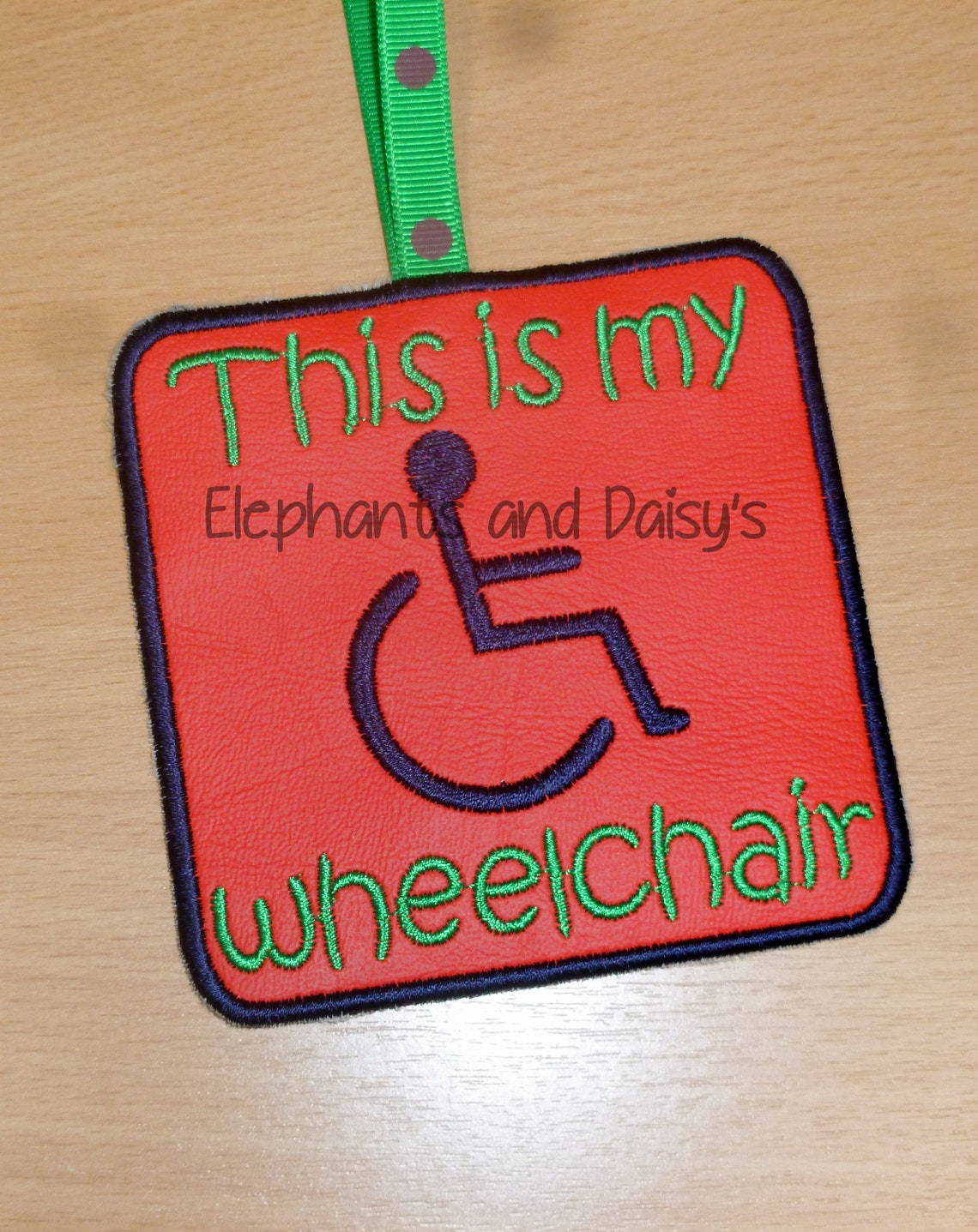 This is My Wheelchair Tag Embroidery Design File - Etsy UK