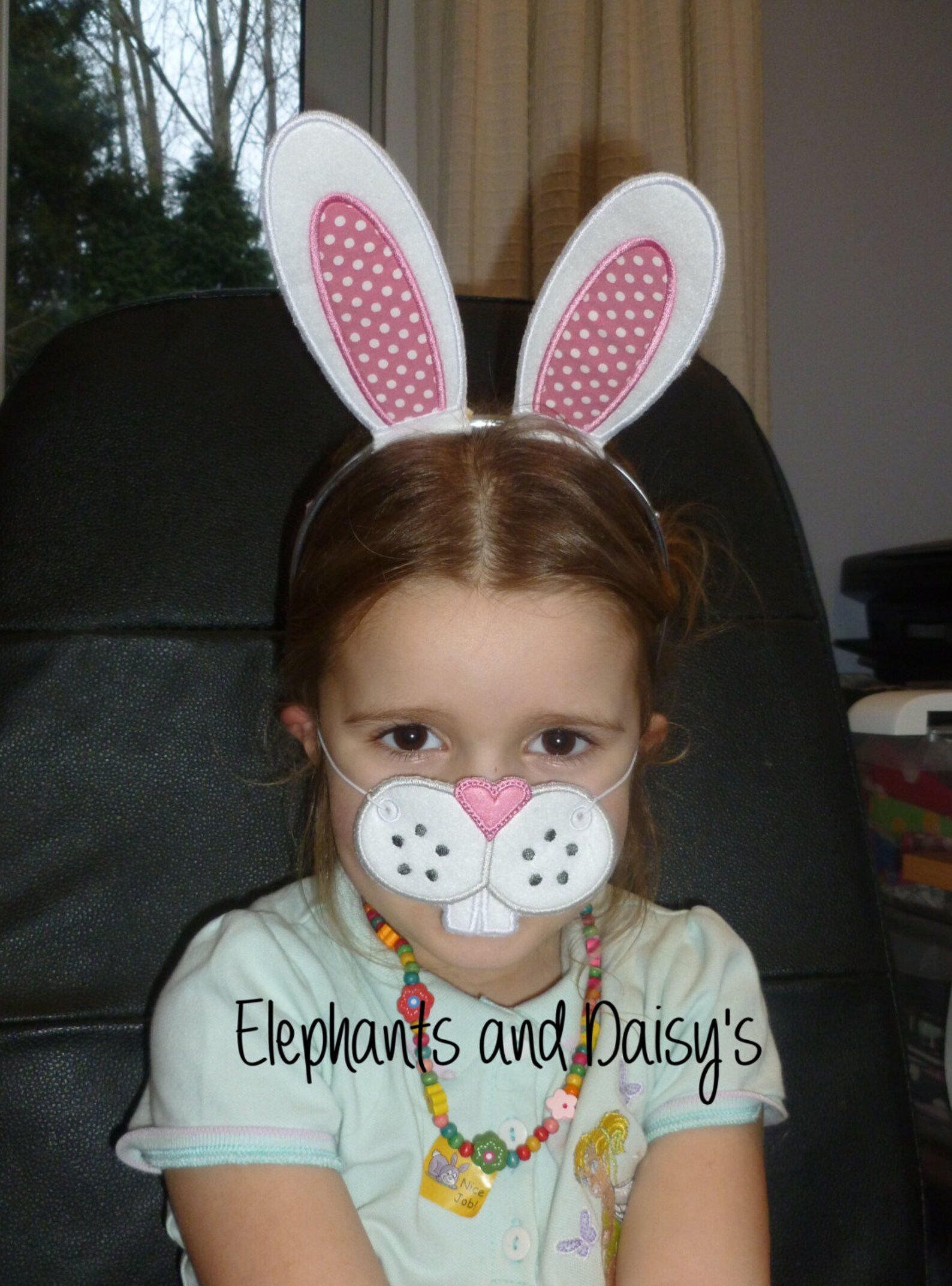 Bunny Mask and Ear set Design file | Etsy