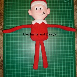 Christmas Elf Stuffie Embroidery Design File - Etsy UK