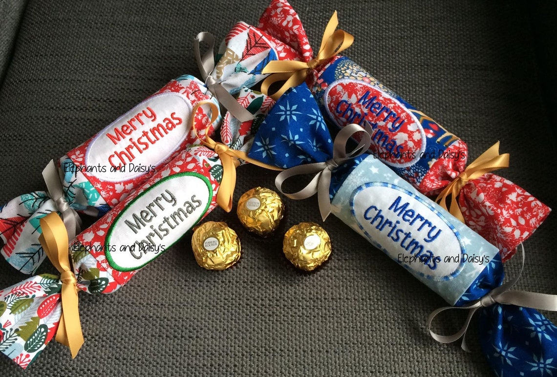 Christmas Cracker Embroidery design file | Etsy