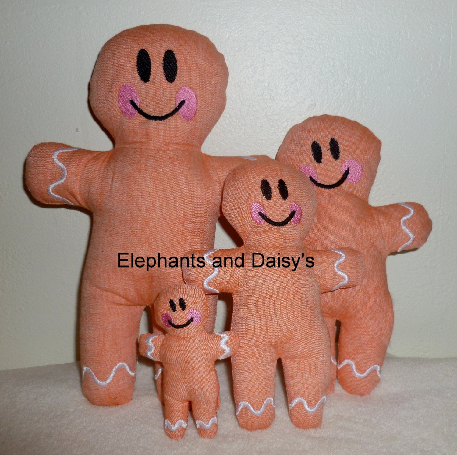 Gingerbread Man and Girl Stuffies Set Embroidery Design File | Etsy