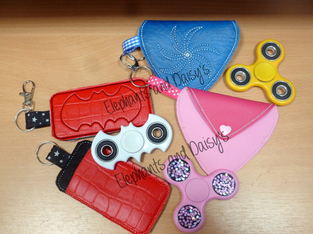 Fidget Spinner Case Set Vinyl Embroidery Design File. - Etsy