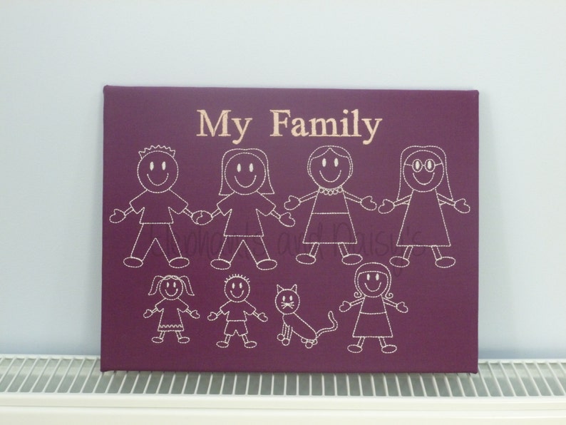 My Family Embroidery Design Files - Etsy
