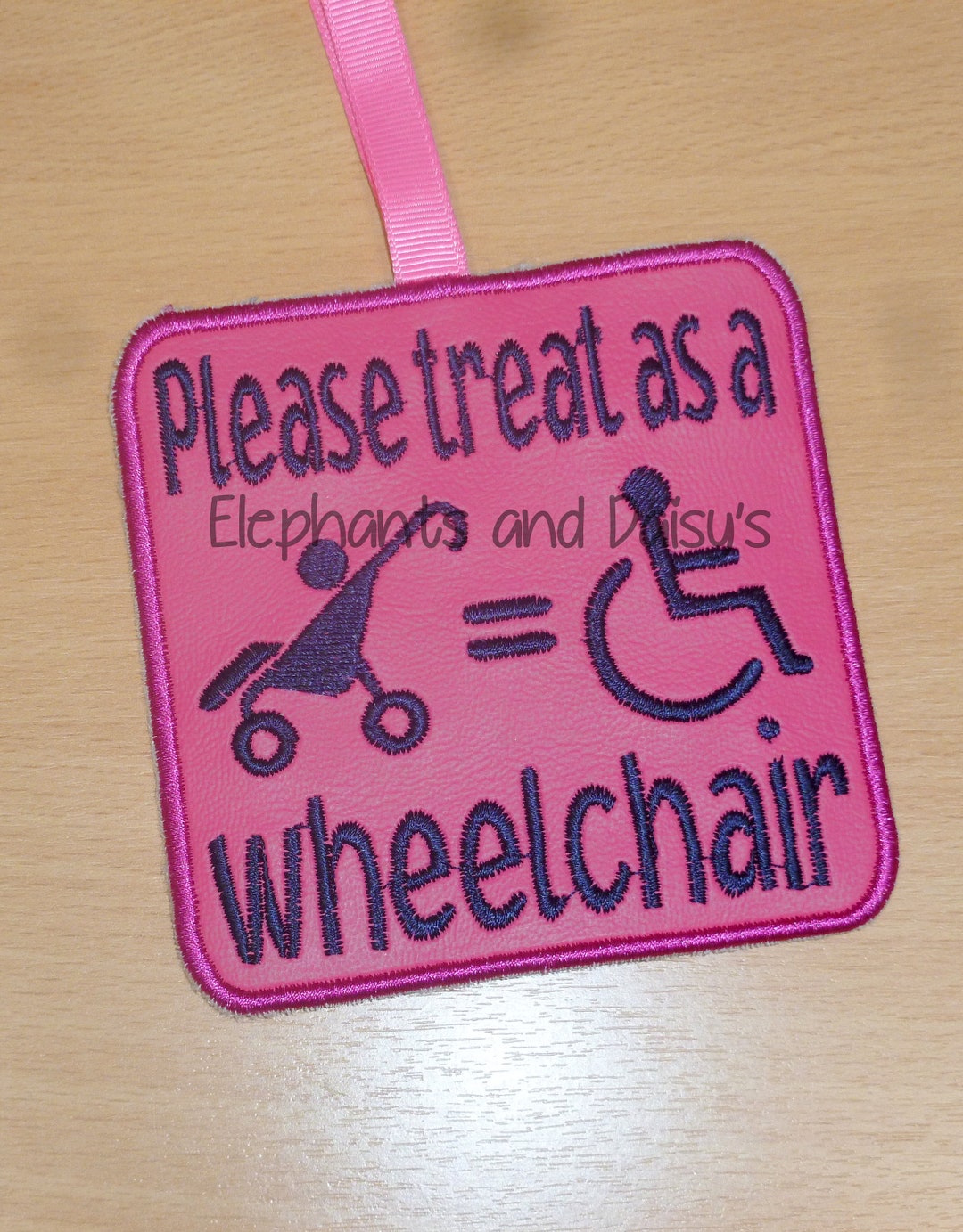 Please Treat as a Wheelchair Tag Embroidery Design File - Etsy UK