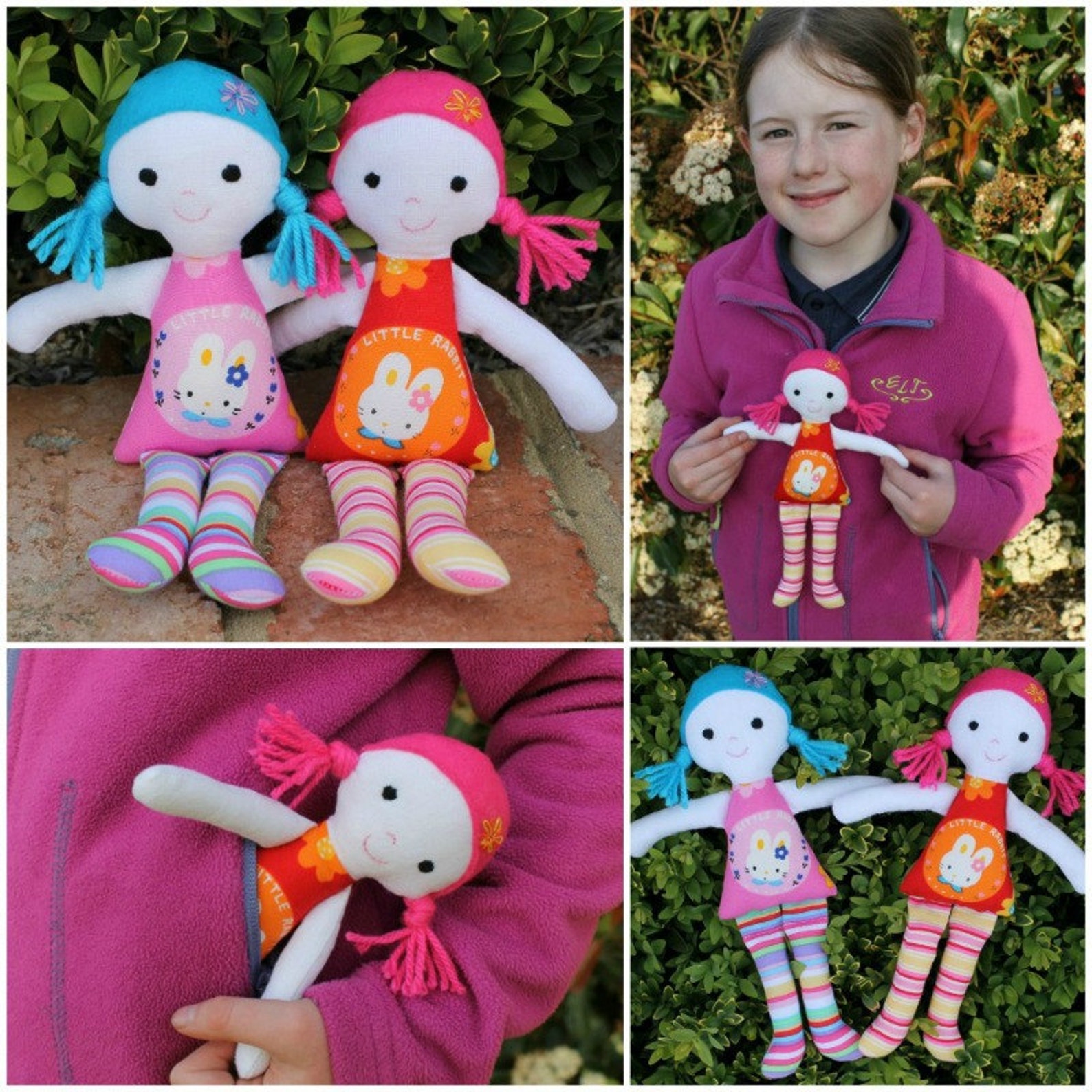 Pocket Penny Dolls PDF Pattern - Etsy