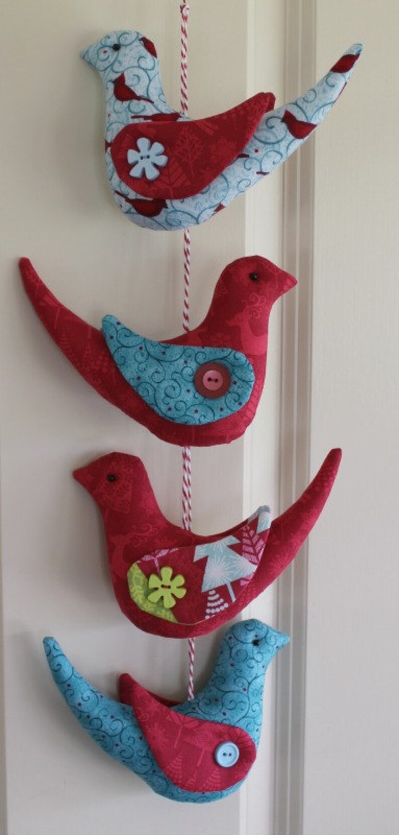 Christmas Bird Decorations PDF Pattern - Etsy
