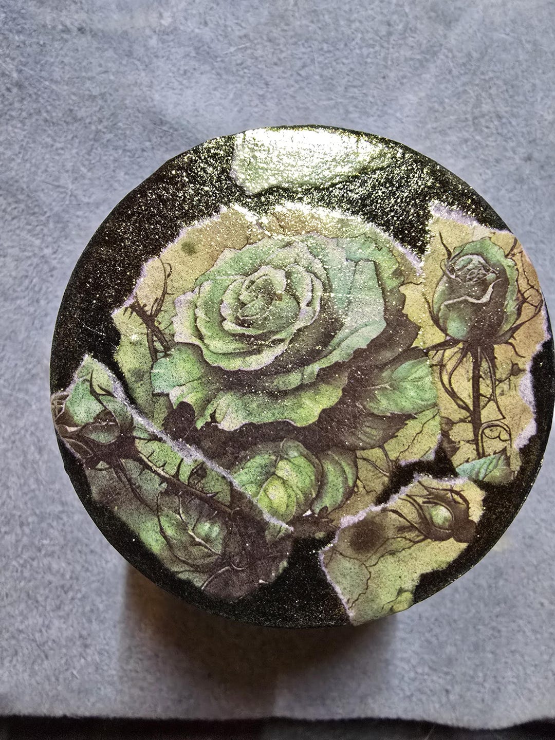 Green Gothic Themed Jar - Etsy