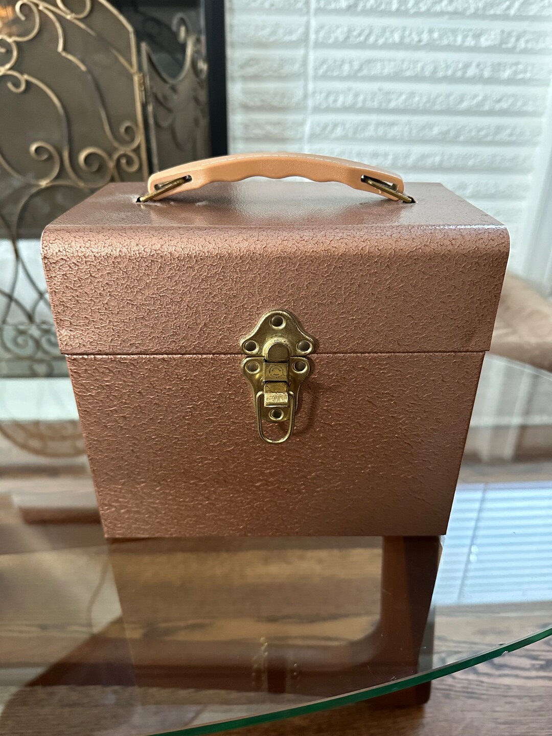 Vintage Metal 45RPM 7 Record Box - Etsy